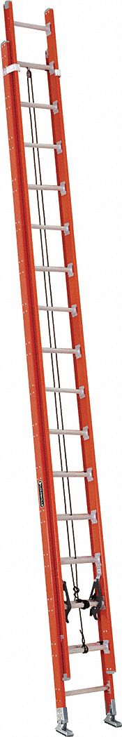 LOUISVILLE LADDER, 32 ft Ladder Size, Fiberglass, Extension Ladder ...