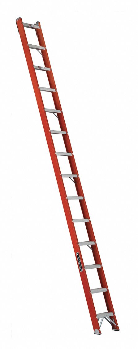 LOUISVILLE, Fiberglass, 300 lb Load Capacity, Straight Ladder - 33J718 ...