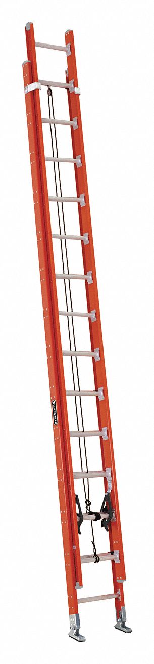 LOUISVILLE, 28 ft Ladder Size, Fiberglass, Extension Ladder - 33J728 ...