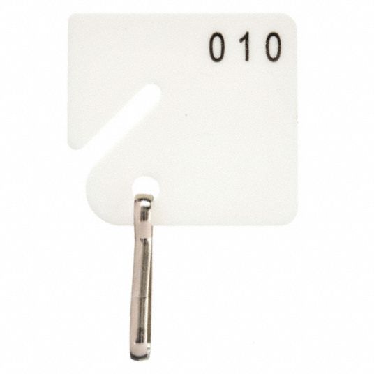 10 Key Tags, Rectangle, Key Tag - 33J874|33J874 - Grainger