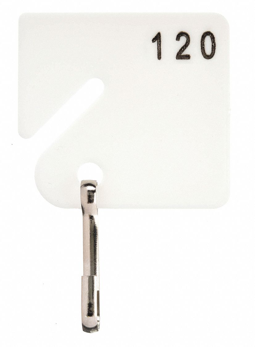 60 Key Tags, Rectangle, Key Tag - 33J877|33J877 - Grainger