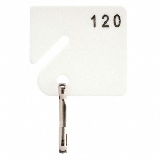 60 Key Tags, Rectangle, Key Tag - 33J877|33J877 - Grainger