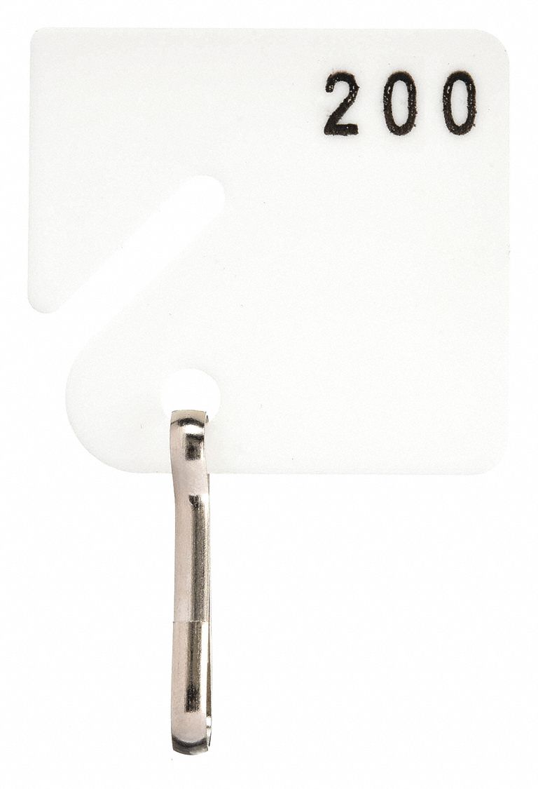 80 Key Tags, Rectangle, Key Tag - 33J878|33J878 - Grainger
