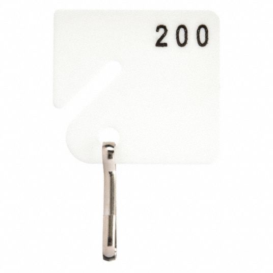 80 Key Tags, Rectangle, Key Tag - 33J878|33J878 - Grainger