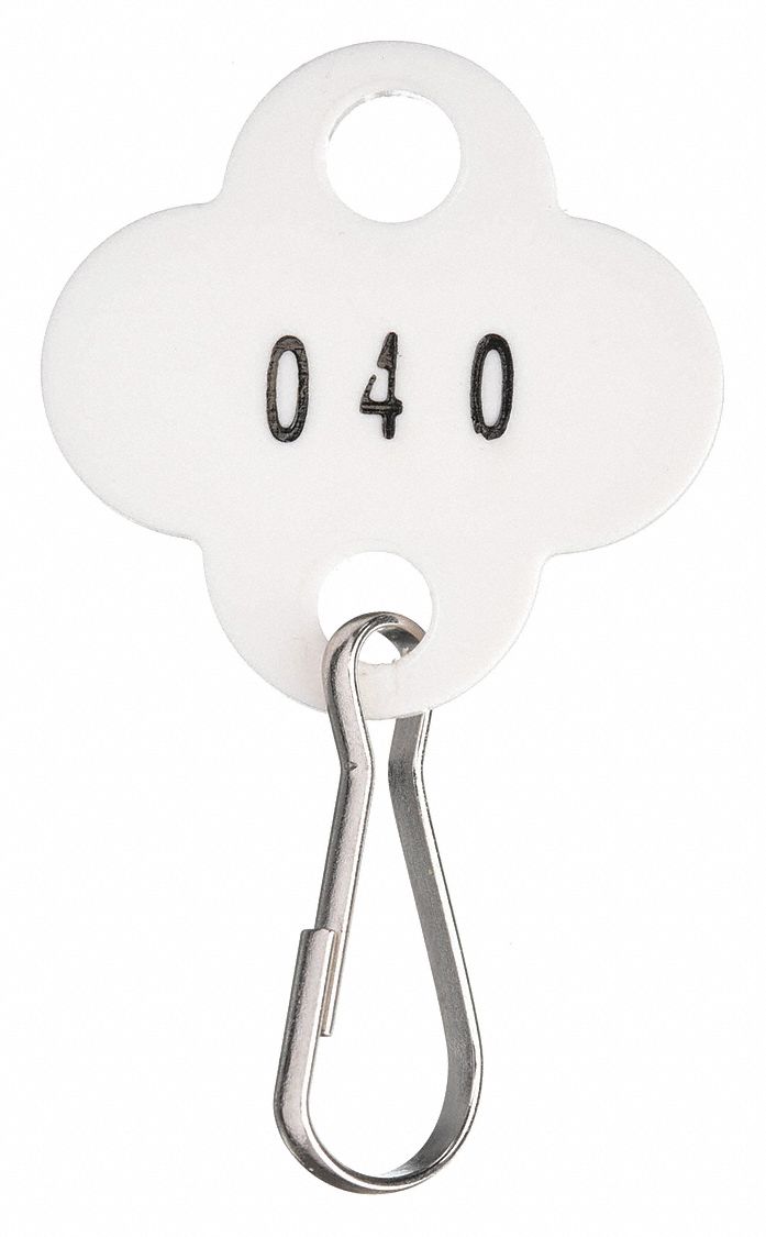 40 Key Tags, Shamrock, Key Tag - 33J882|33J882 - Grainger