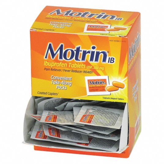 MOTRIN Motrin Pain Relief, Tablet, 50 x 2, Regular Strength, Ibuprofen ...