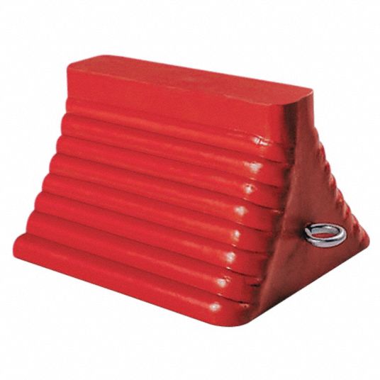 9 in Overall Lg, 8 in Overall Wd, Wheel Chock - 33K203|6605068 - Grainger