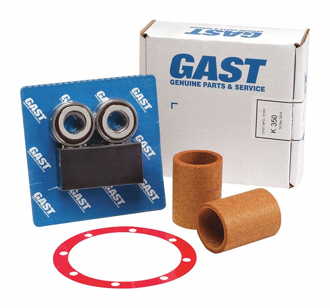 GAST, 33K879 Compatible with Grainger Part #, Oil-Less Service Kit, Oil ...