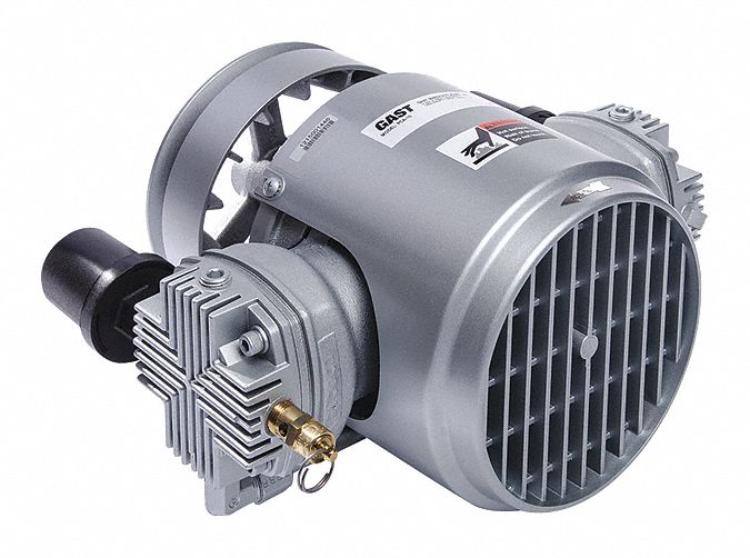 GAST, 1.7 hp, 125 psi Max Continuous Pressure, Piston Air Compressor ...