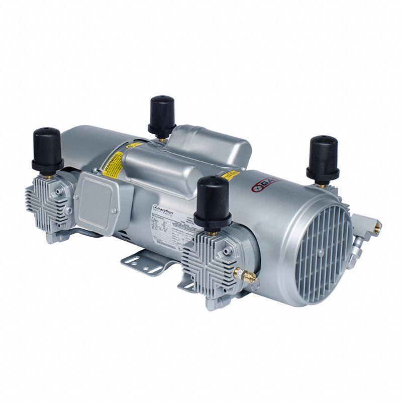 GAST, 2 hp, 1 Phase, Piston Air Compressor - 33K760|8HDM-10-M853 - Grainger