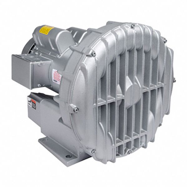 GAST, 2 hp, 55 in wc Max Op Pressure, Regenerative Blower - 33K806 ...