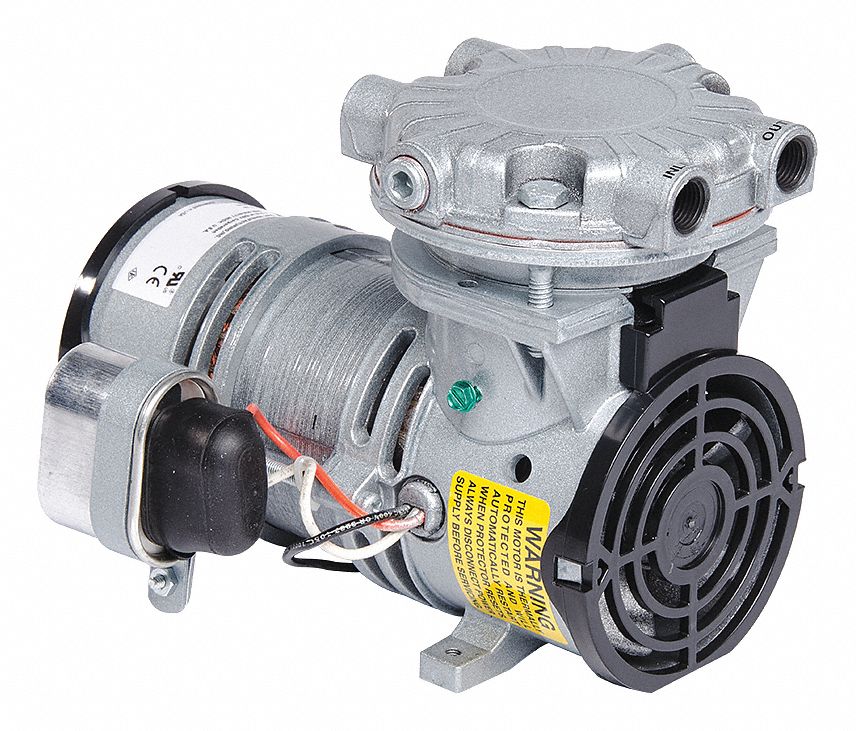 GAST, 0.062 hp, 1 Phase, Piston Air Compressor - 33K840|LOA-101-HB ...