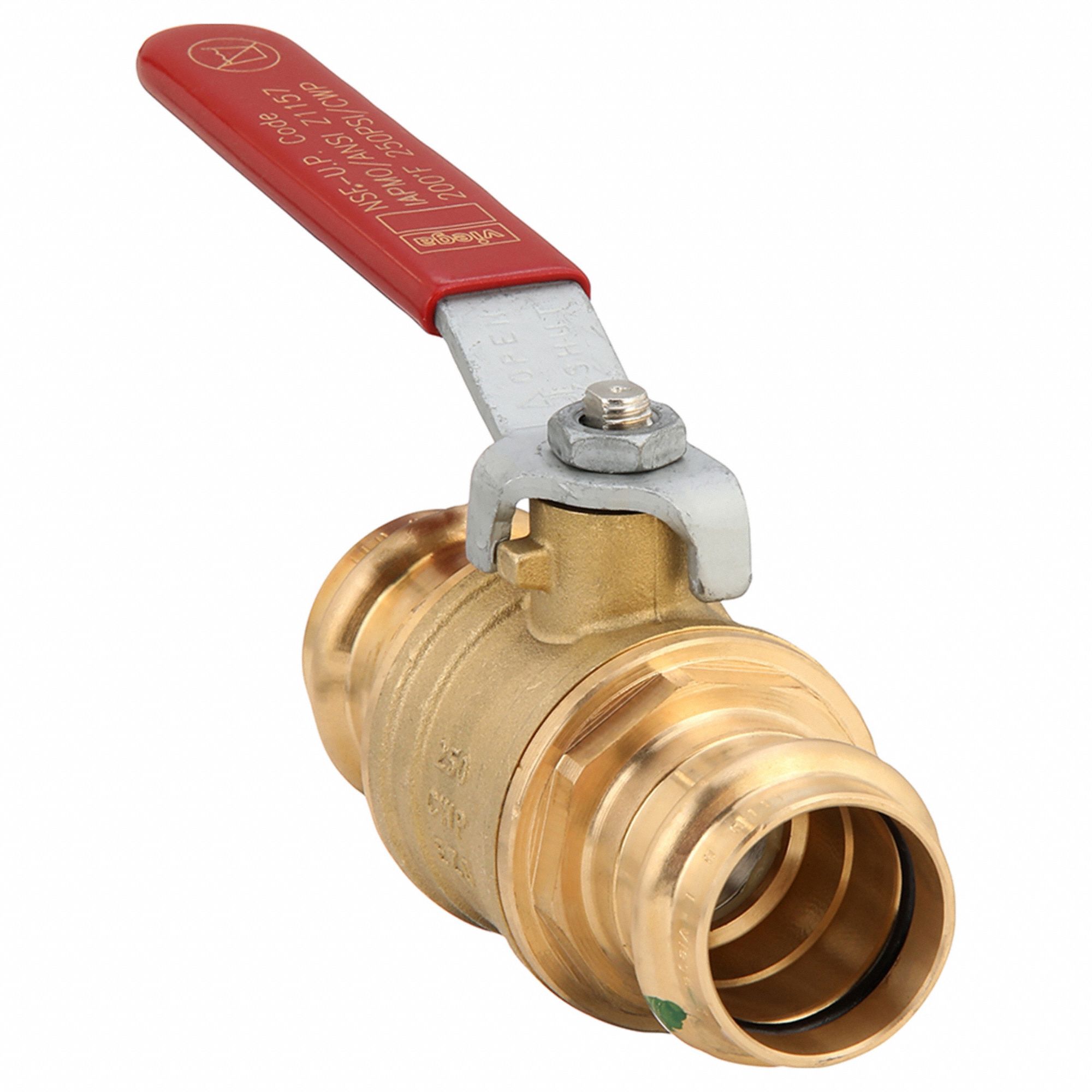 VIEGA PROPRESS, 1 in, Brass/Bronze, Manual Two-Way Ball Valve - 33KF36|24010 - Grainger
