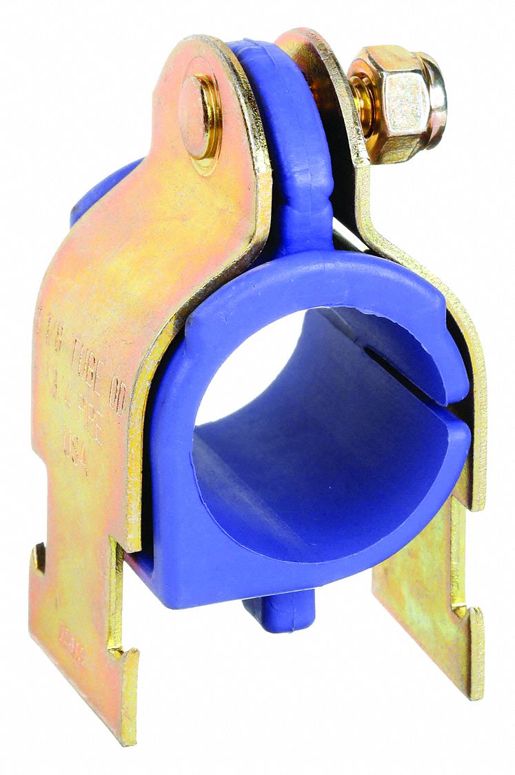 Zinc-Plated Steel, For 1 5/8 in Copper Tube, Vibration-Dampening Strut ...