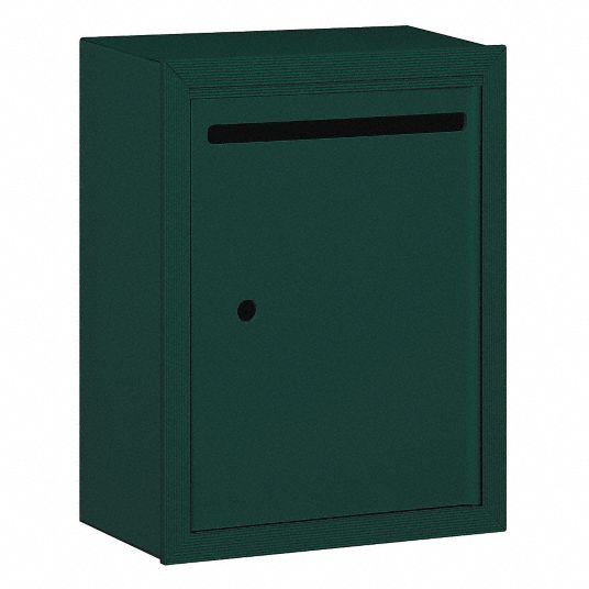 Letter Box,Standard,Surface,Green - Grainger