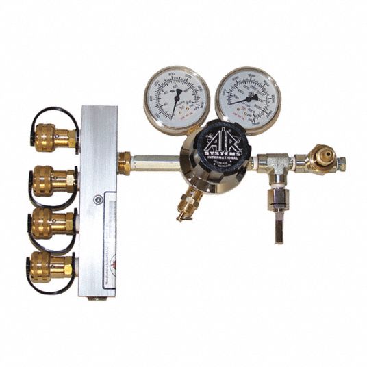 AIR SYSTEMS INTERNATIONAL, 4-Outlet Breathing Air Manifold - 33L435|HP ...