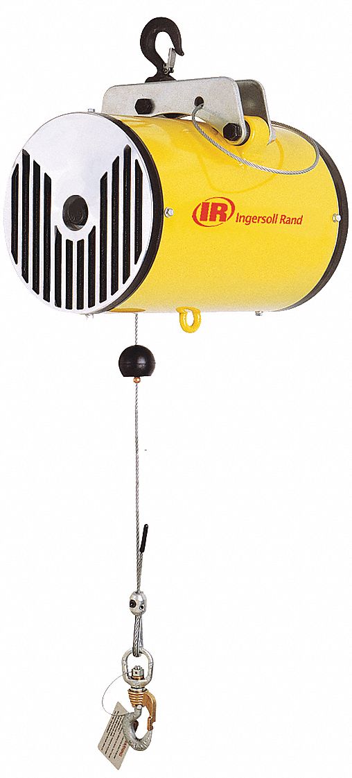 INGERSOLL RAND, Hook Mounted - No Trolley, 350 lb Max Lifting Capacity ...