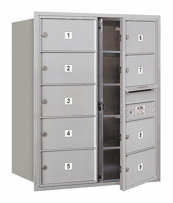 4C, 9 Doors, Mailbox - 33LM70|3710D-09AFU - Grainger