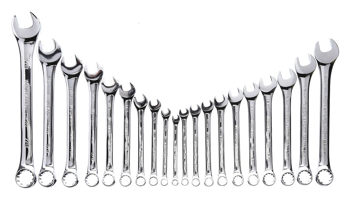WESTWARD Juego de Llaves Combinadas 20 herramientas Acero Aleado 4-5/8" a 11-19/32" - Juegos de ...