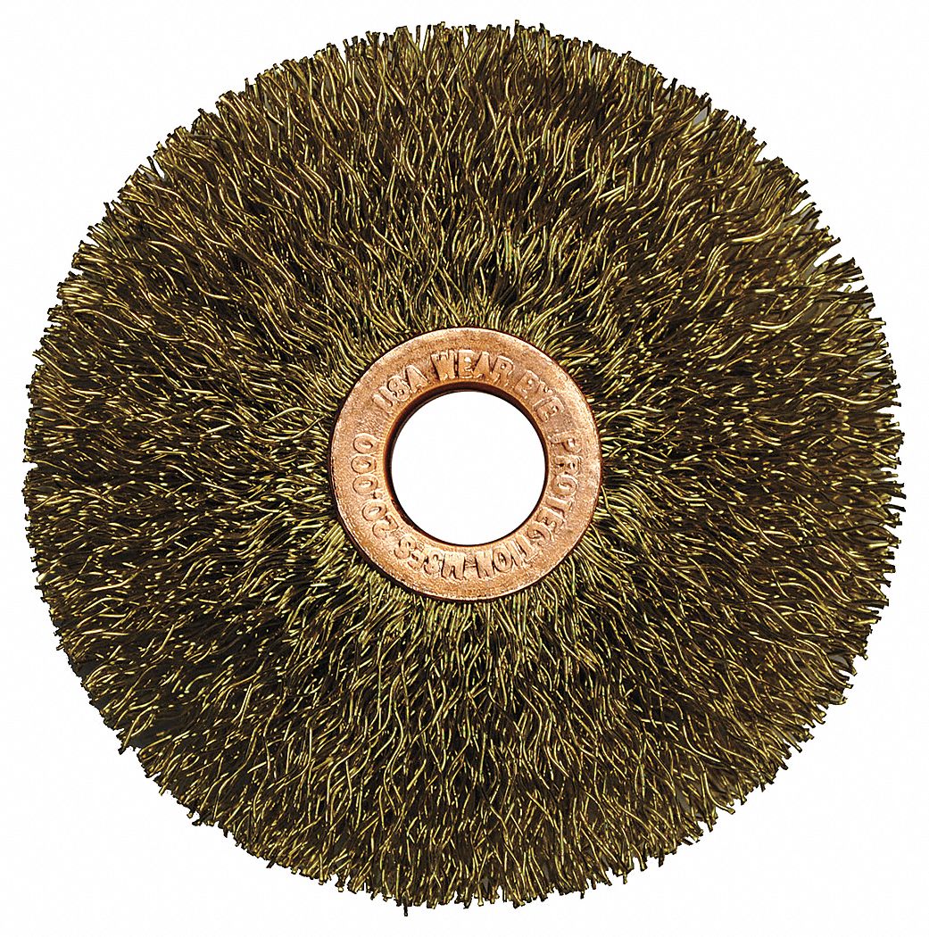 Crimped Wire Wheel Brush,Arbor,2 In. - Grainger