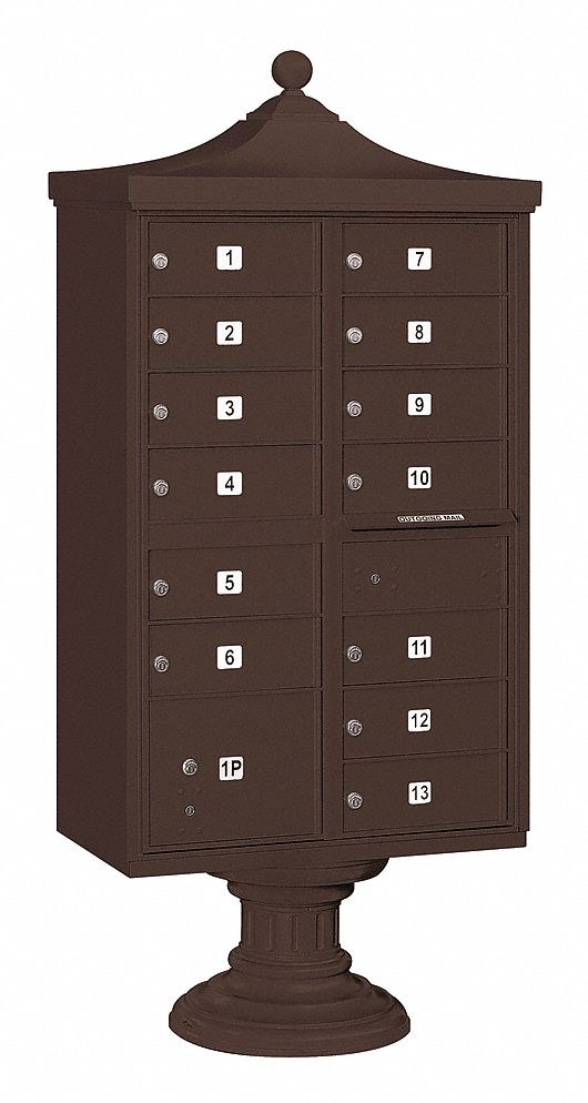 CBU, 14 Doors, Cluster Box Unit - 33MC78|3313R-BRZ-U - Grainger