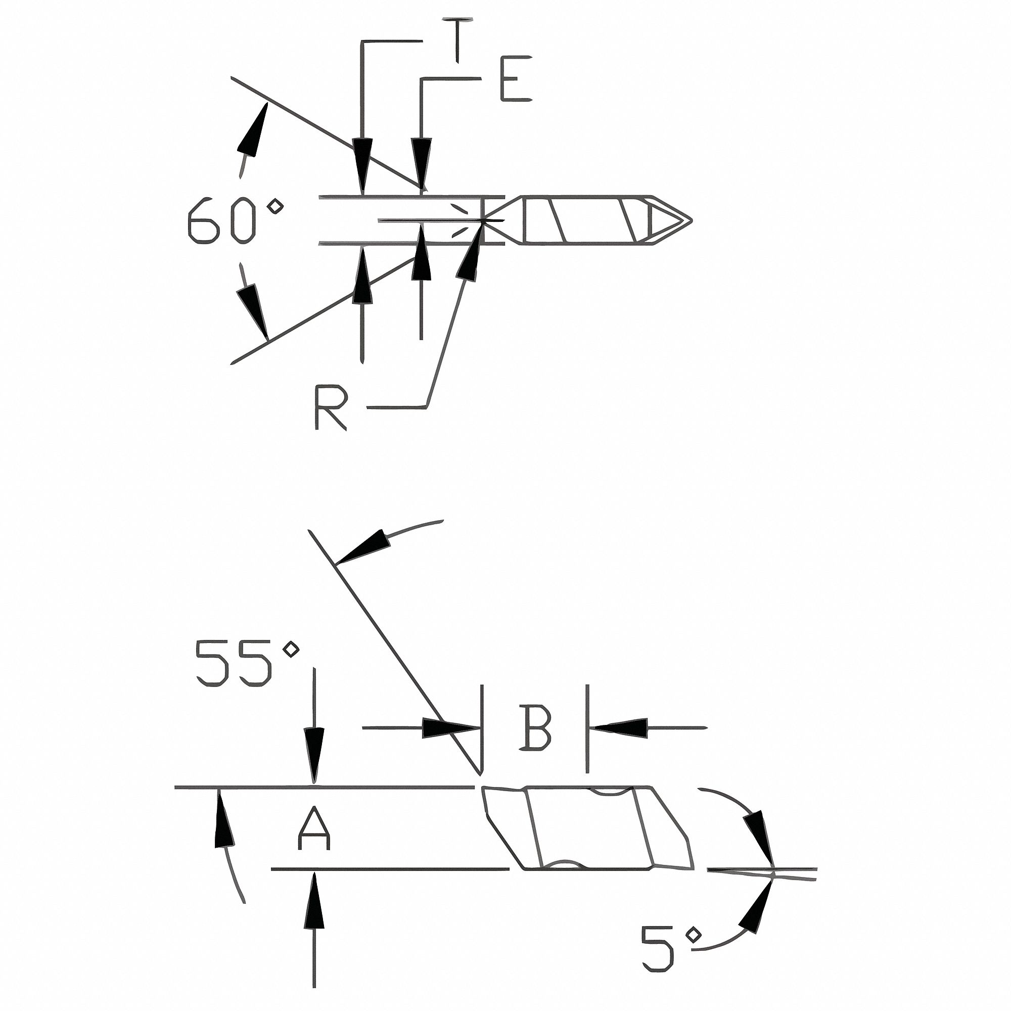 ULTRA-DEX USA, Top Notch, Internal, Threading Insert - 33MU75|913-000 ...