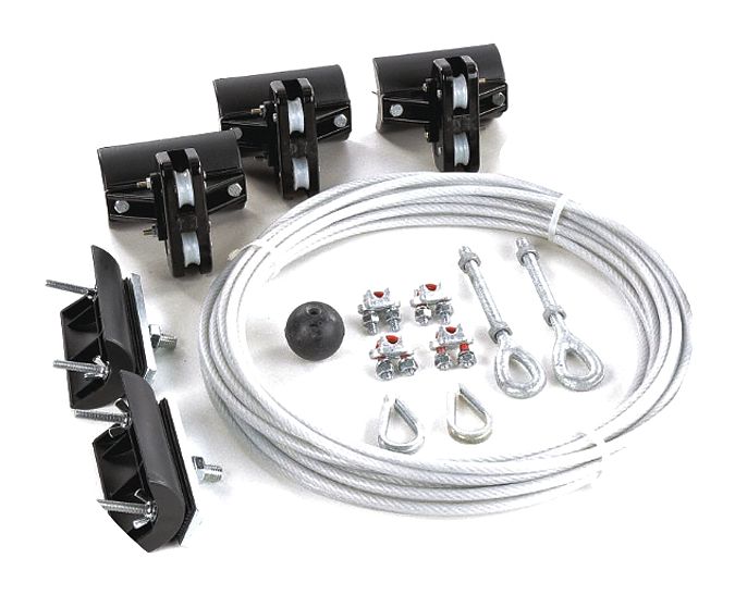 DAYTON, Wire Rope, 20 ft – 20 ft, Festoon System Kit - 33N203|33N203 ...