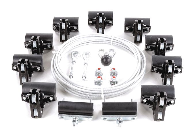 DAYTON, Wire Rope, 60 ft – 60 ft, Festoon System Kit - 33N205|33N205 ...