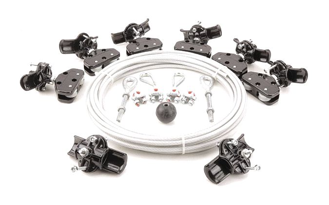 DAYTON, Wire Rope, 40 ft – 40 ft, Festoon System Kit - 33N212|33N212 ...