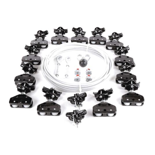 DAYTON, Wire Rope, 80 ft – 80 ft, Festoon System Kit - 33N214|33N214 ...