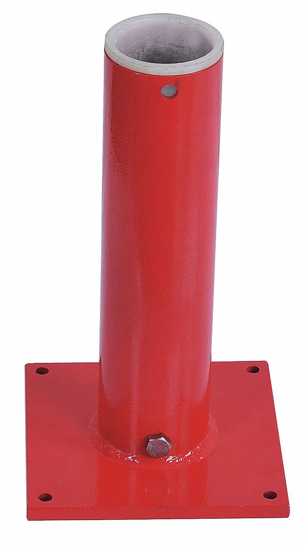 Mounting Base,Pedestal/Socket,500 lb,Red - Grainger