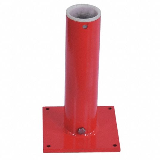 Mounting Base,Pedestal/Socket,500 lb,Red - Grainger