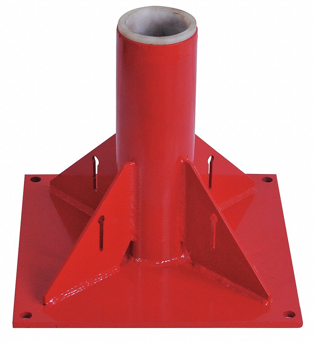 Mounting Base,Pedestal,1000 lb.,Red - Grainger