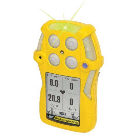 BW TECHNOLOGIES, BW TECHNOLOGIES, Alkaline, Multi-Gas Detector - 33N506 ...