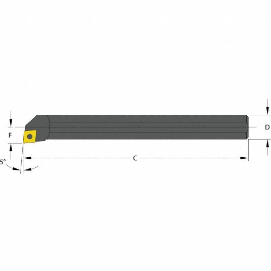 ULTRA-DEX USA, CDHB Insert, 80° Diamond, Indexable Boring Bar - 33NN98 ...