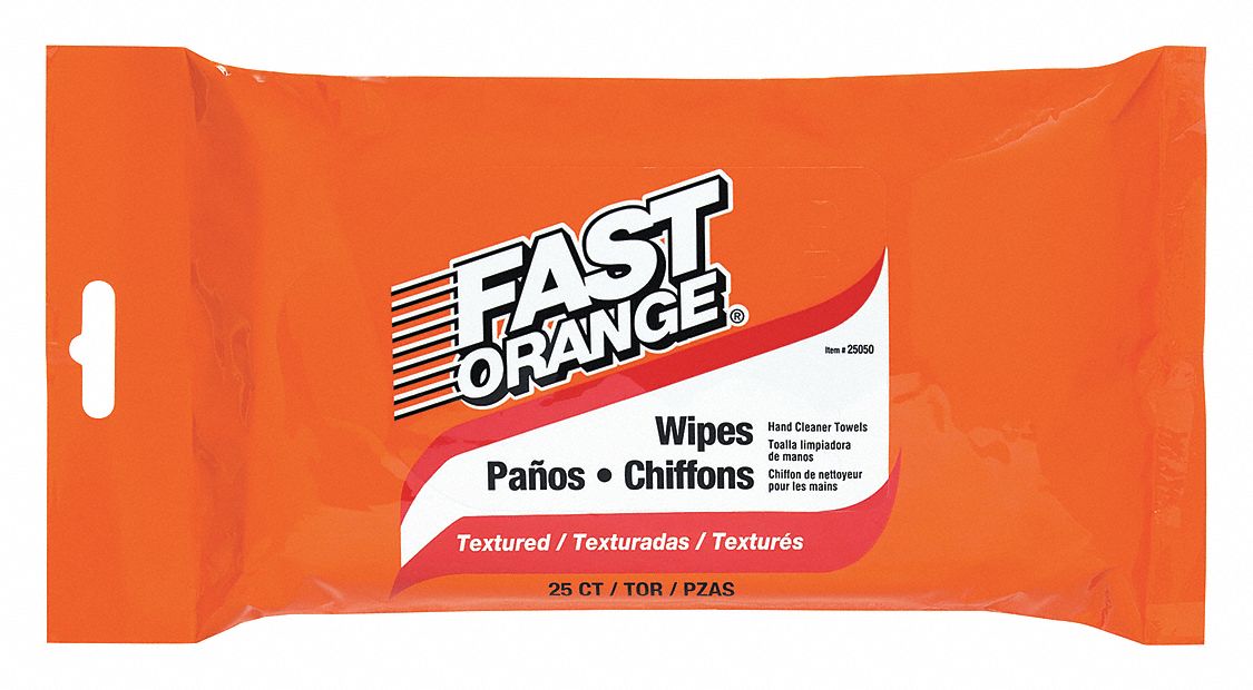 FAST ORANGE CITRUS CLEANING WIPE - 27259 - DLH25050 | 25050 - Grainger ...