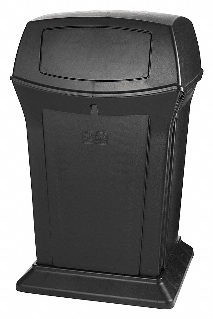 RANGER RANGER 45 GAL BLACK - Trash Cans - RBB9171-88BLK | 9171-88BLK ...