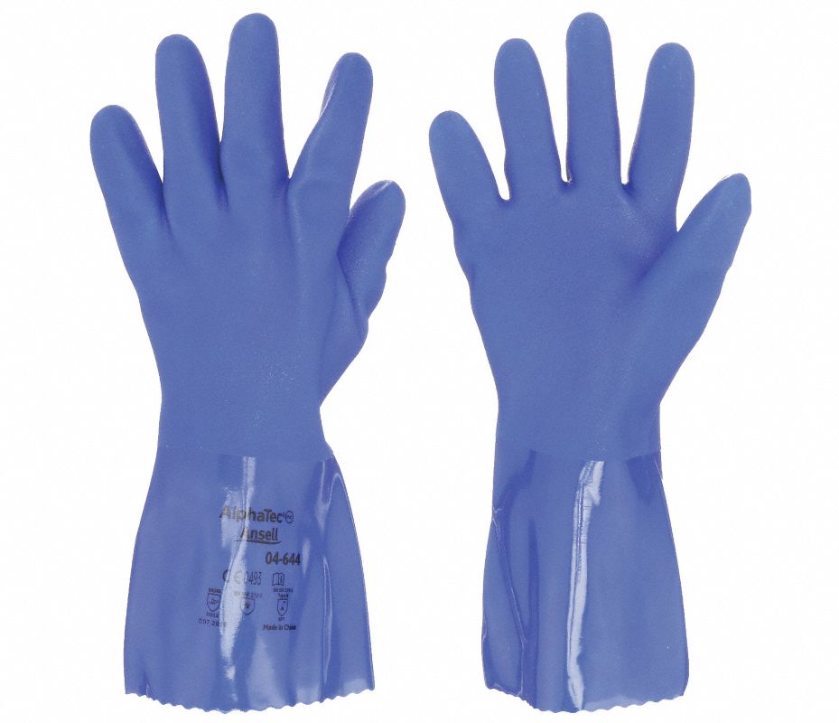 ANSELL Guantes Resistentes a Químicos PVC Azul Talla 11 - 33NR87 | 04 ...