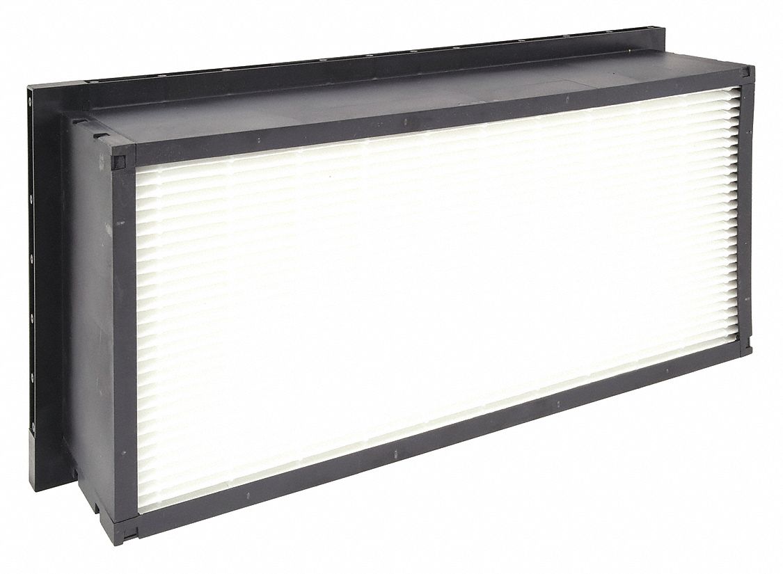 GRAINGER, 12 in x 24 in x 6 in, Synthetic, Minipleat Air Filter ...