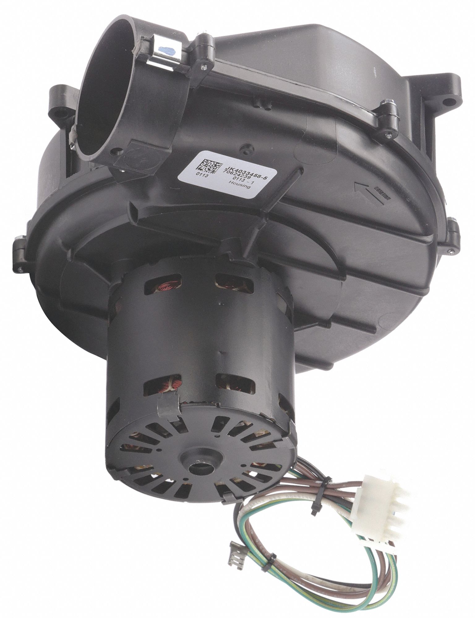 FASCO Draft Inducer, 2.0/1.8 Inlet and Outlet Dia. (In.), 115 Voltage ...