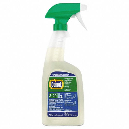 COMET, Trigger Spray Bottle, 32 oz Container Size, Bathroom Cleaner ...
