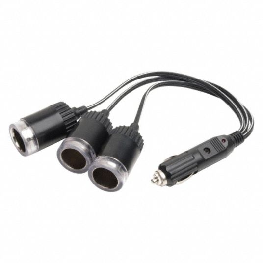 MOBILESPEC, Power Splitter, (3) Socket Adapter, Multisocket - 33NU45 ...