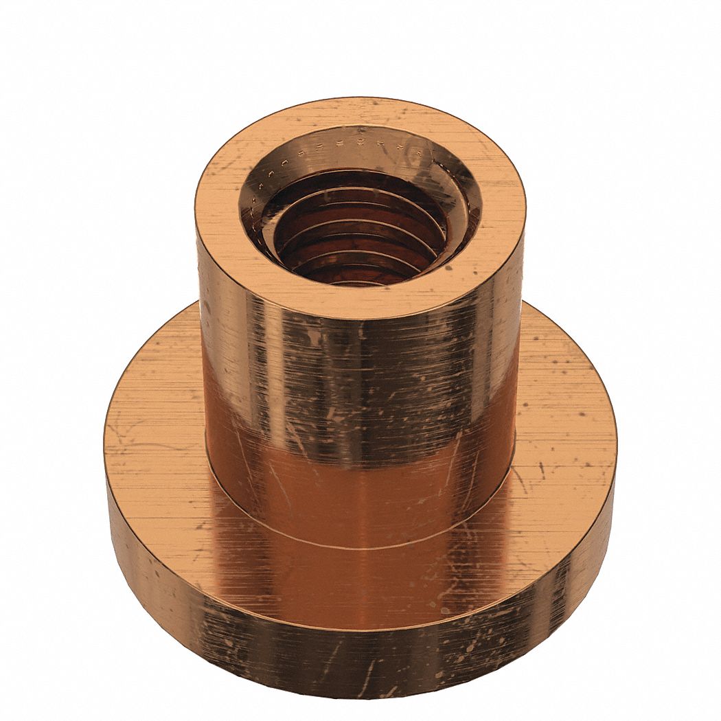 1"-5 Thread, 2 in Hex Ht, Flange Nut - 33P099|FLGNTBZR15 - Grainger