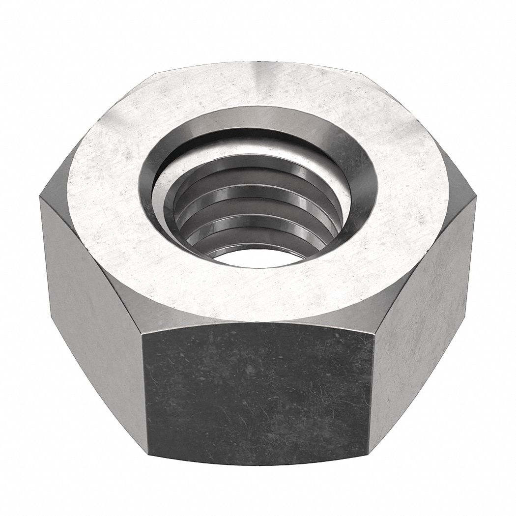 1/2"-10 Thread, 7/8 in Hex Wd, Hex Nut - 33P195|HXNTSSR1210 - Grainger