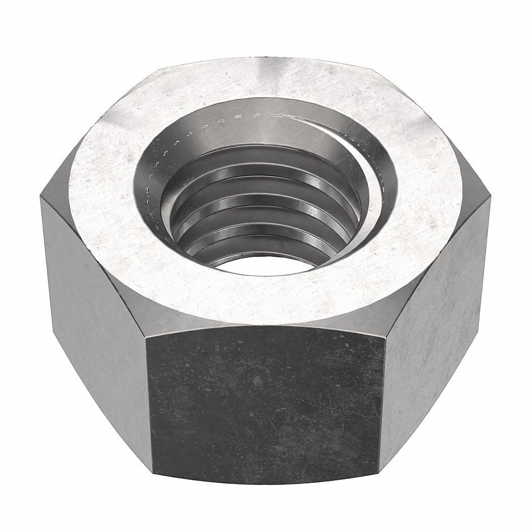 Std Hex, 1 3/8"-4 Thread, Hex Nut - 33P207|HXNTSSR1384 - Grainger