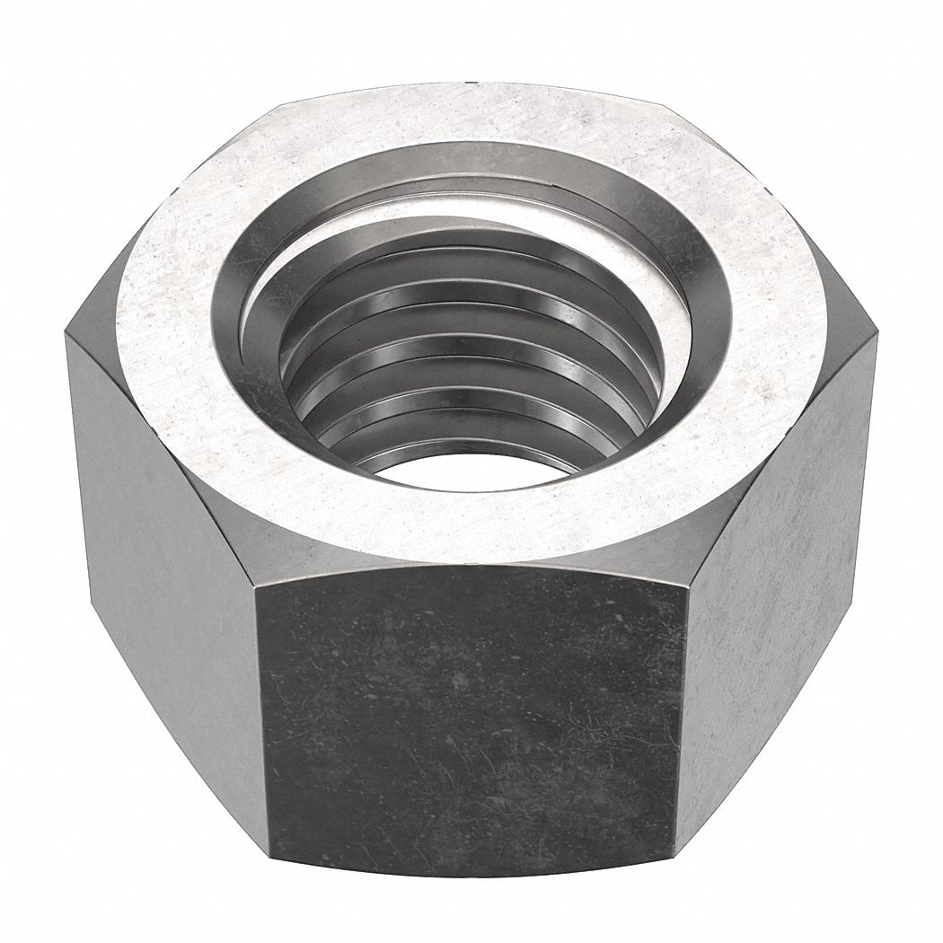 Std Hex, 1 1/2"-4 Thread, Hex Nut - 33P208|HXNTSSR1124 - Grainger