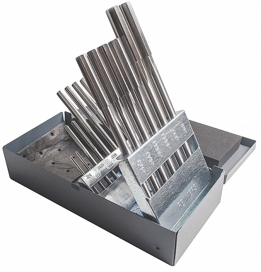 Chucking Reamer Set, Number of Pieces 25, Metric, High Speed Steel ...