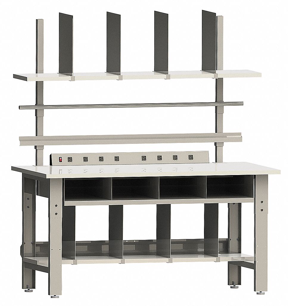 1,200 lb Wt Capacity, 30 in Min Tabletop Ht, Packing Table - 33RJ70 ...