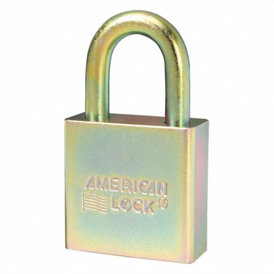 AMERICAN LOCK, Steel, Steel, Government Padlock - 33RL39|A5200GLNKAS5 ...