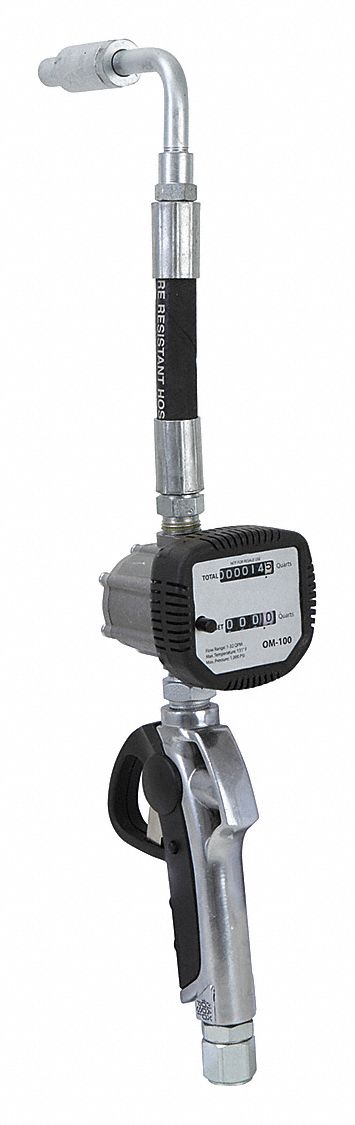 Mechanical Oil Control Gun, 0.10 qt Dial Graduation, 1000 Operating ...